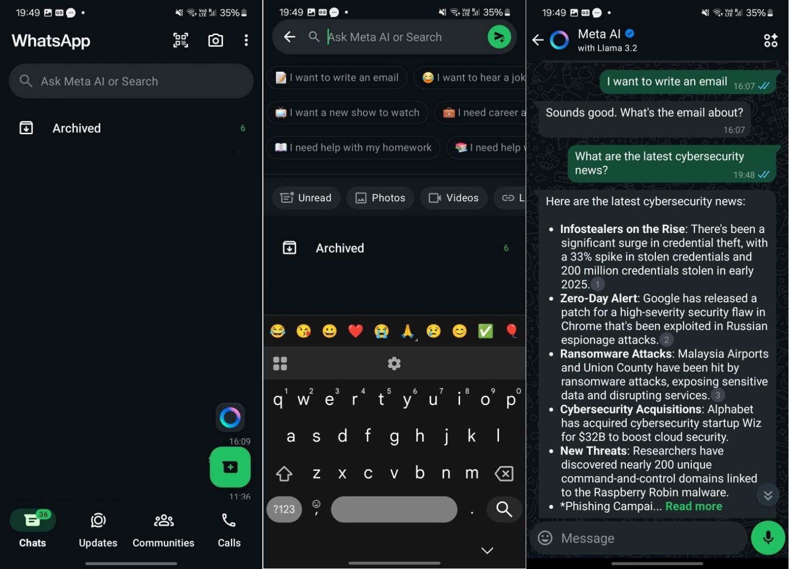 WhatsApp's Meta AI is now rolling out in Europe, and it can't be turned off